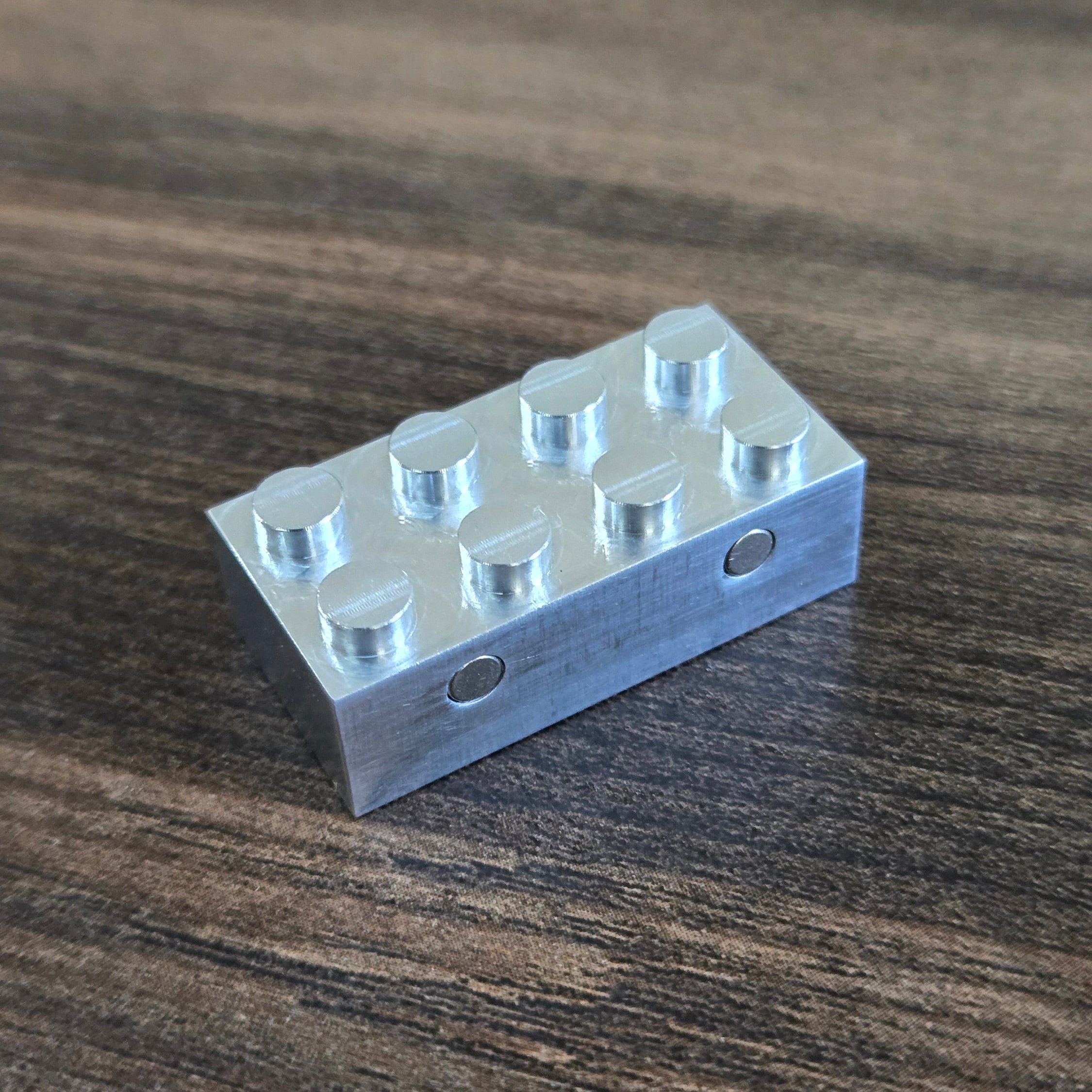 Aluminum Metal Brick Magnet - Master Builder Inspired - Gift Idea for ...