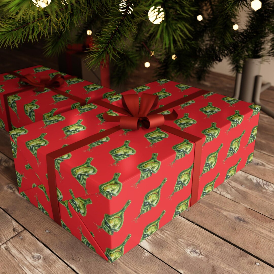Animated Grinch Gift Wrapping Paper Sheets, 1pc - Etsy