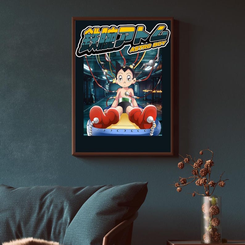 Astro Boy Cartoon Recharge Anime Poster, Urban Style, Retro Manga Wall ...