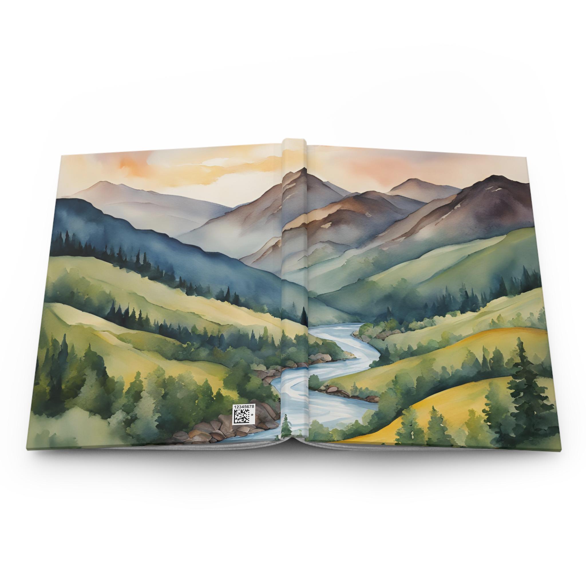 Watercolor Landscape Journal - Inspiring Nature Notebook, Outdoor ...