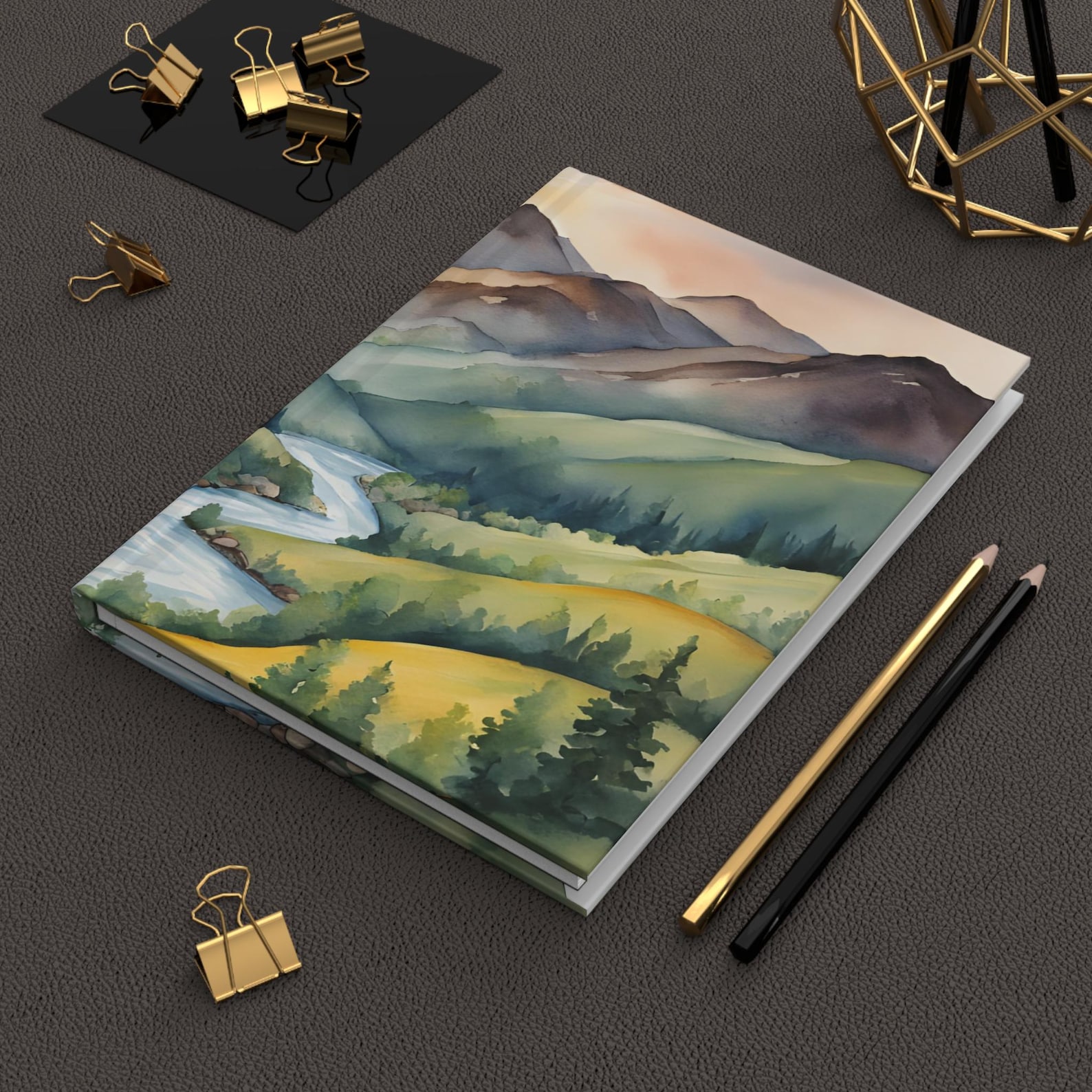 Watercolor Landscape Journal - Inspiring Nature Notebook, Outdoor ...