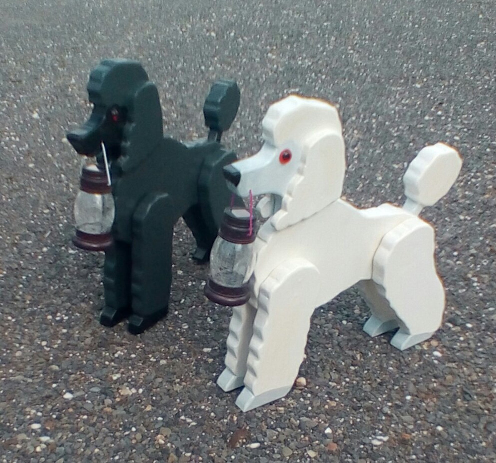 Poodle Dog Solar Light With Name Custom for Misti Lantz - Etsy