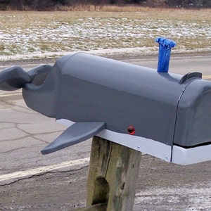 Sperm Whale With Blow Hole Fish Custom Mailbox Whale Mail Box - Etsy