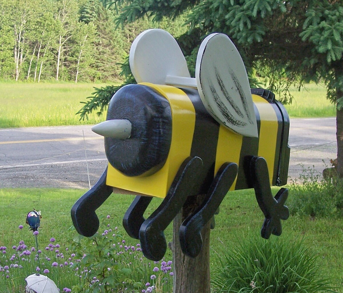Bumble Bee Mailbox Bee Mailbox Bug Mailbox Animal Mailbox - Etsy