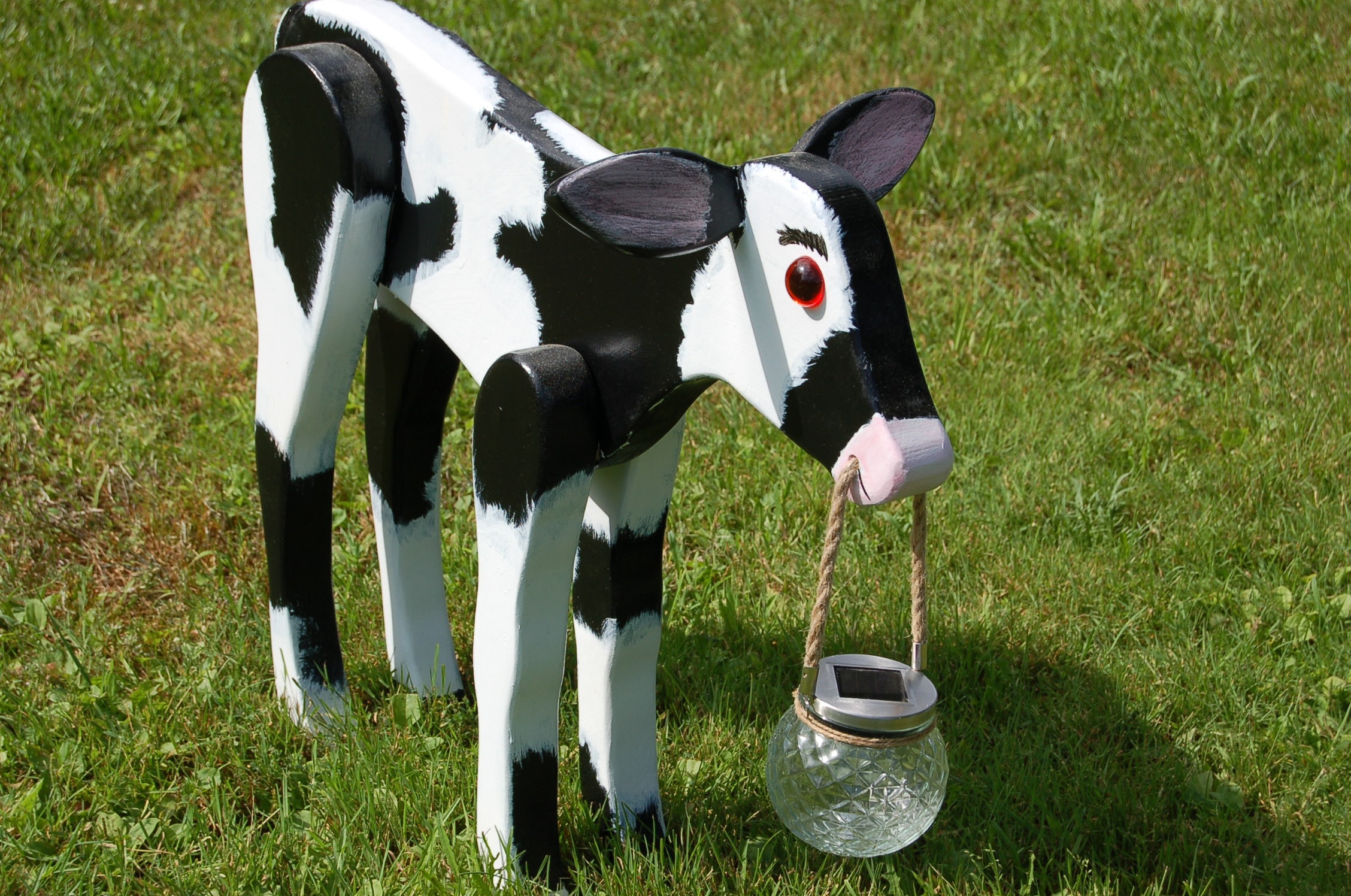 Calf Baby Cow Solar Light - Etsy
