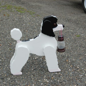 Poodle Dog Solar Lamp. Solar Lantern Lamp - Etsy