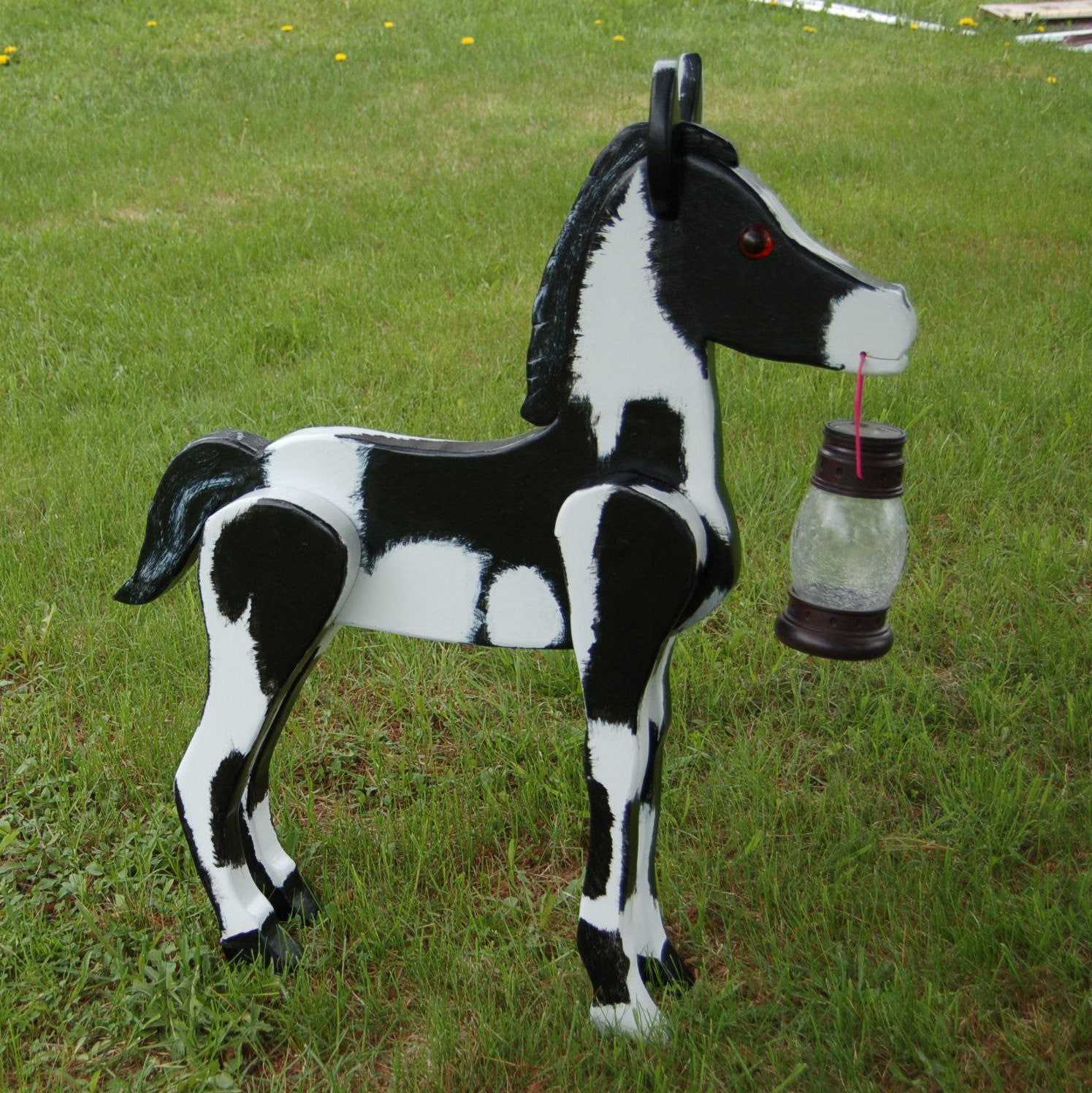 Horse Solar Light / Horse Baby Solar Light/ Horse Garden Ornament ...