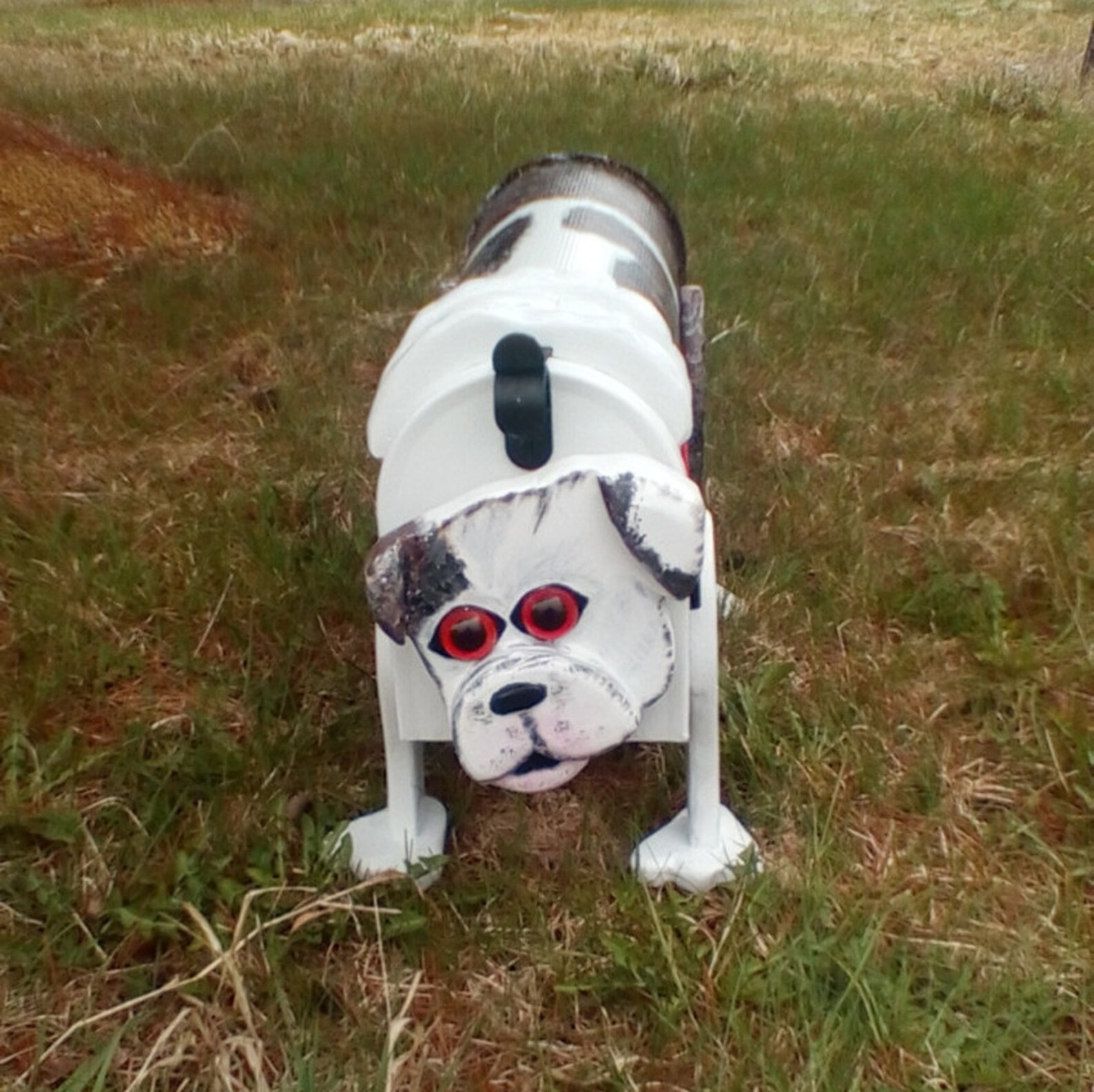 Bulldog Puppy Mail Box, Bulldog Mailbox , Pet Lover Gift, Custom ...