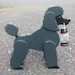 Poodle Dog Solar Light, Garden Dog, Path Light Changing Color Solar ...