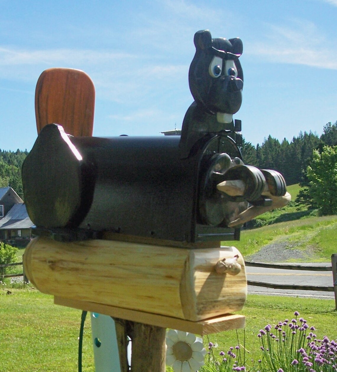 Mailbox of Your Choose With a Rustic Cedar Paper Box | Etsy