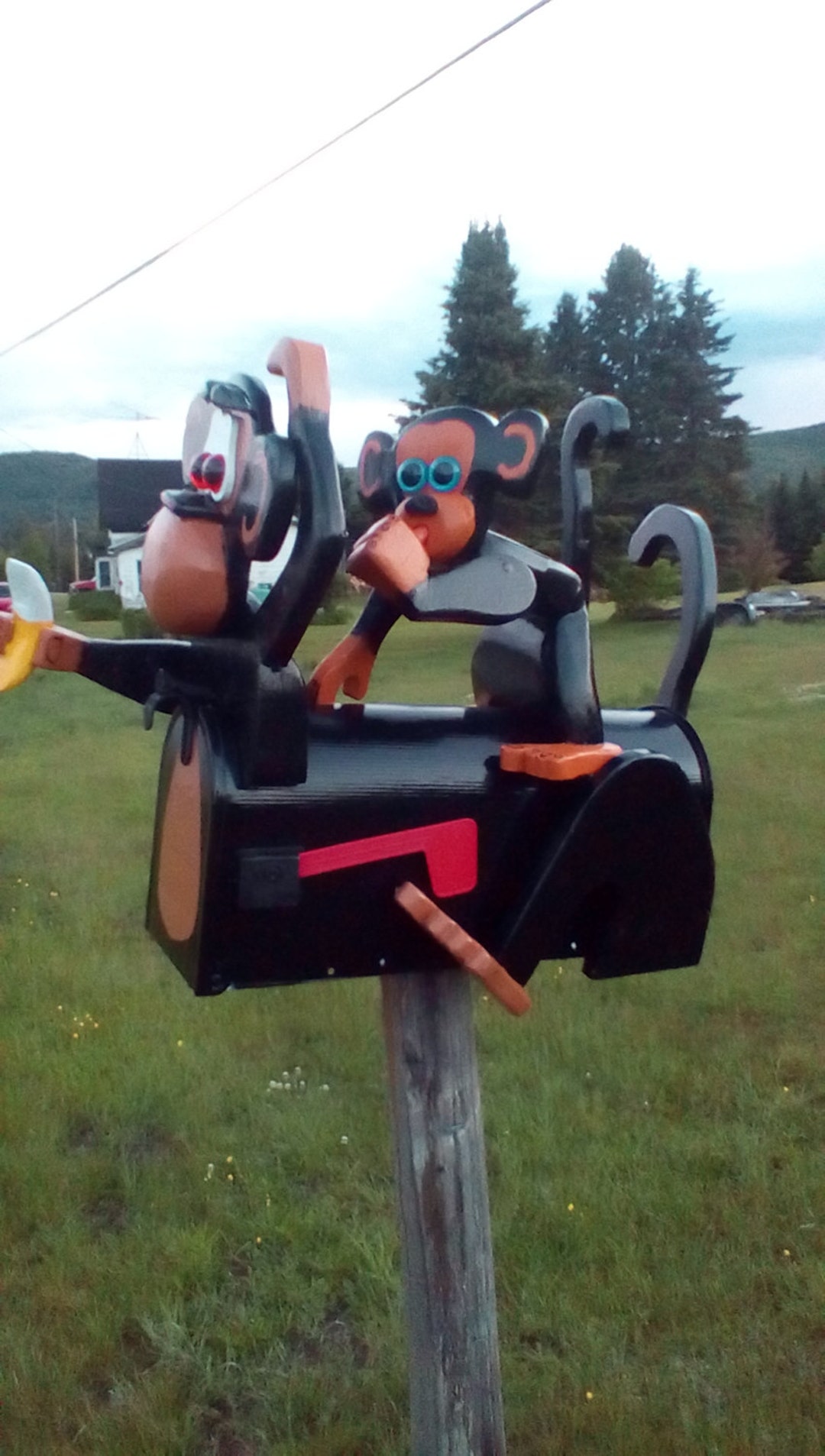 Monkey Mail Box and Baby Mailbox - Etsy