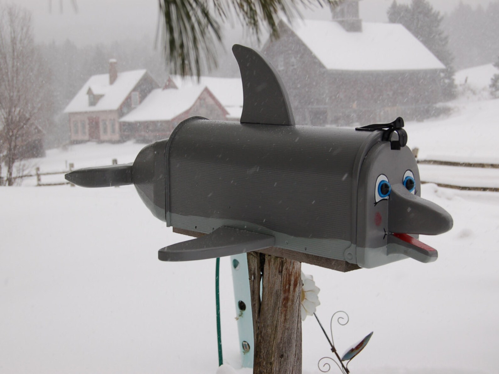Dolphin Mailbox. Fish Mail Box, Water Life Mailbox, - Etsy