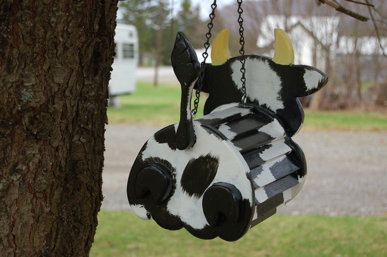 Cow Bird House With Cow Bell | Etsy