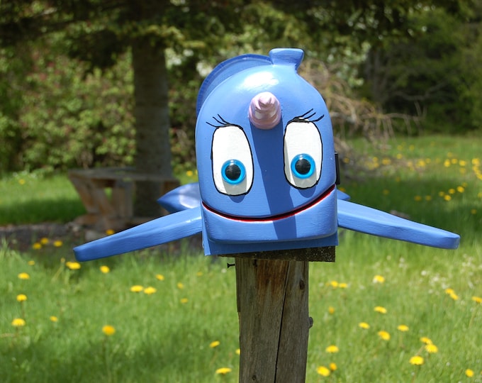 Sperm Whale With Blow Hole Fish Custom Mailbox Whale Mail Box - Etsy Canada