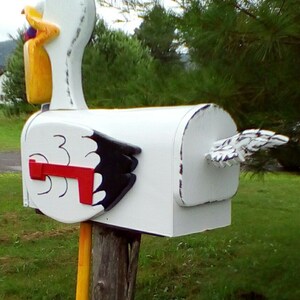 Pelican Wildlife Mailbox, Custom Mailbox, Animal Mailbox, Bird Mailbox ...
