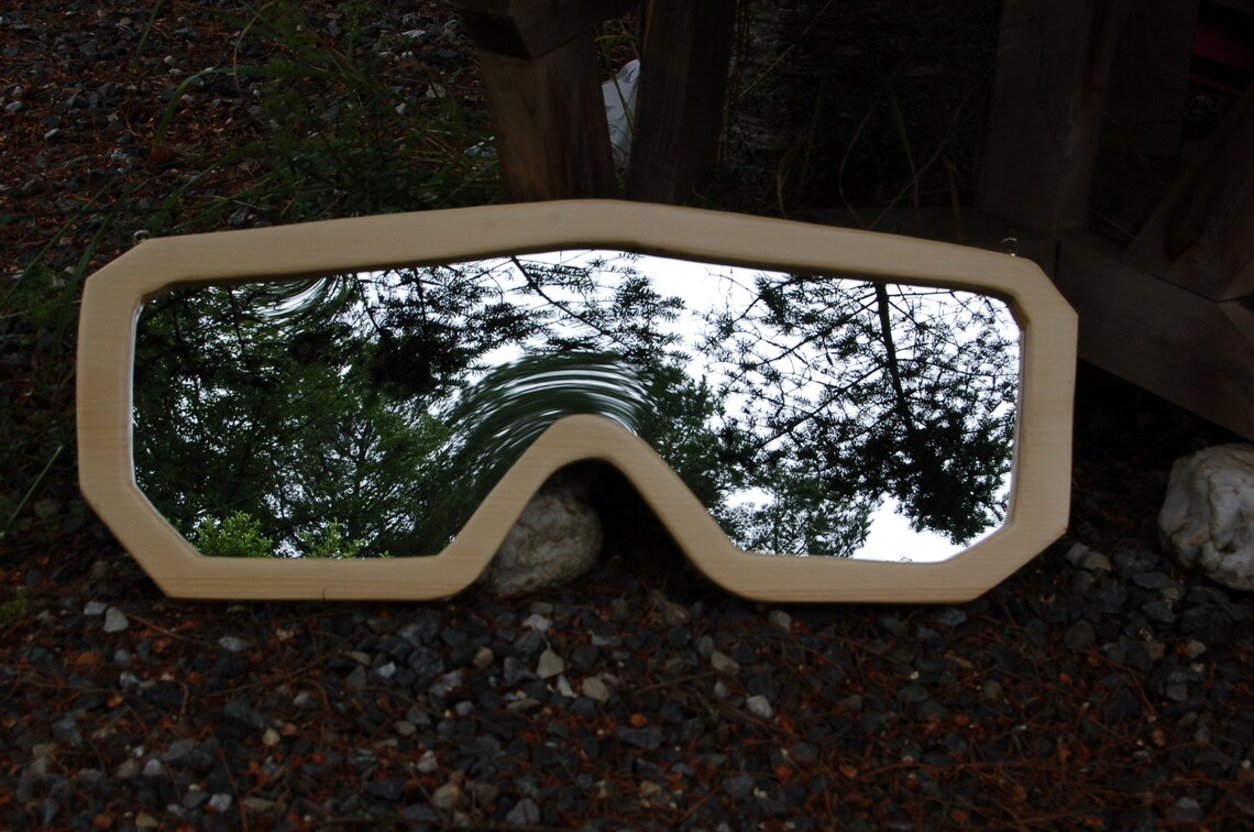 Snow Goggle Mirror Wall Hanging Sunglasses Mirror 30 X 12 X 1 - Etsy