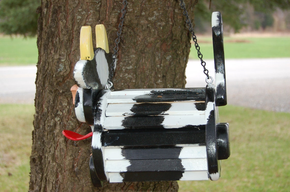 Cow Bird House With Cow Bell | Etsy