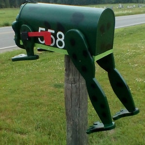 Leaping Frog Custom Wooden Mailbox - Etsy
