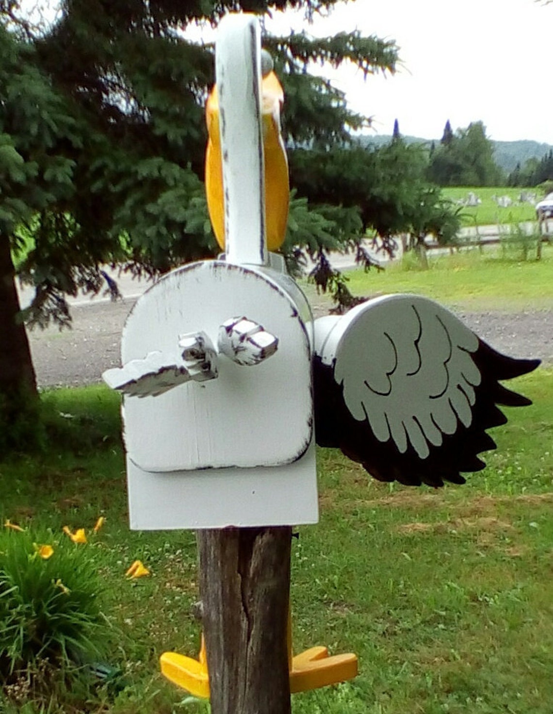 Pelican Wildlife Mailbox, Custom Mailbox, Animal Mailbox, Bird Mailbox ...