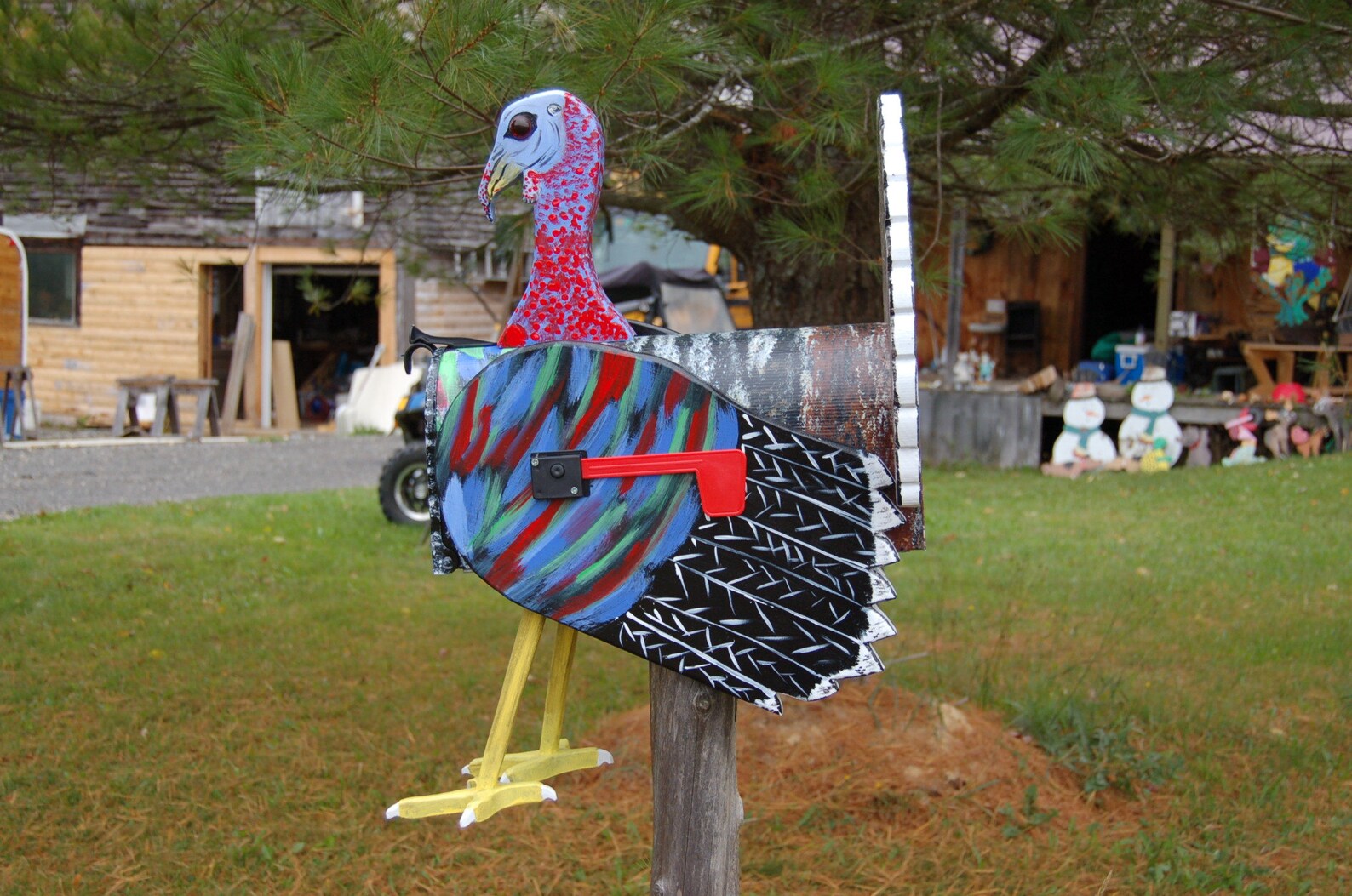 Wild Eastern Turkey Mailbox, Turkey Mailbox. - Etsy