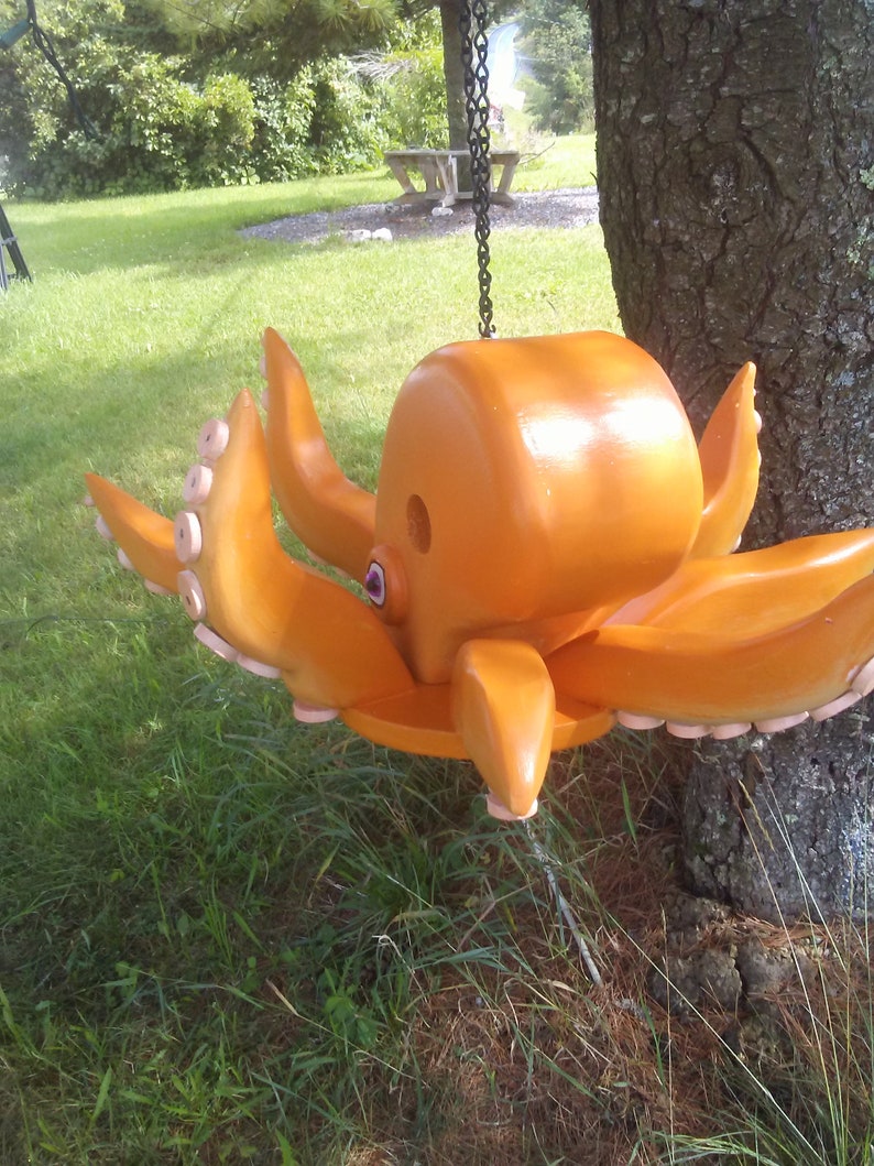 Octopus Bird House, Bird House Shaped as Octopus, Animal Shaped Bird ...