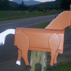 Horse Mailbox. Pony Mailbox, Custom Mailbox, Animal Mailbox, Yard Art ...