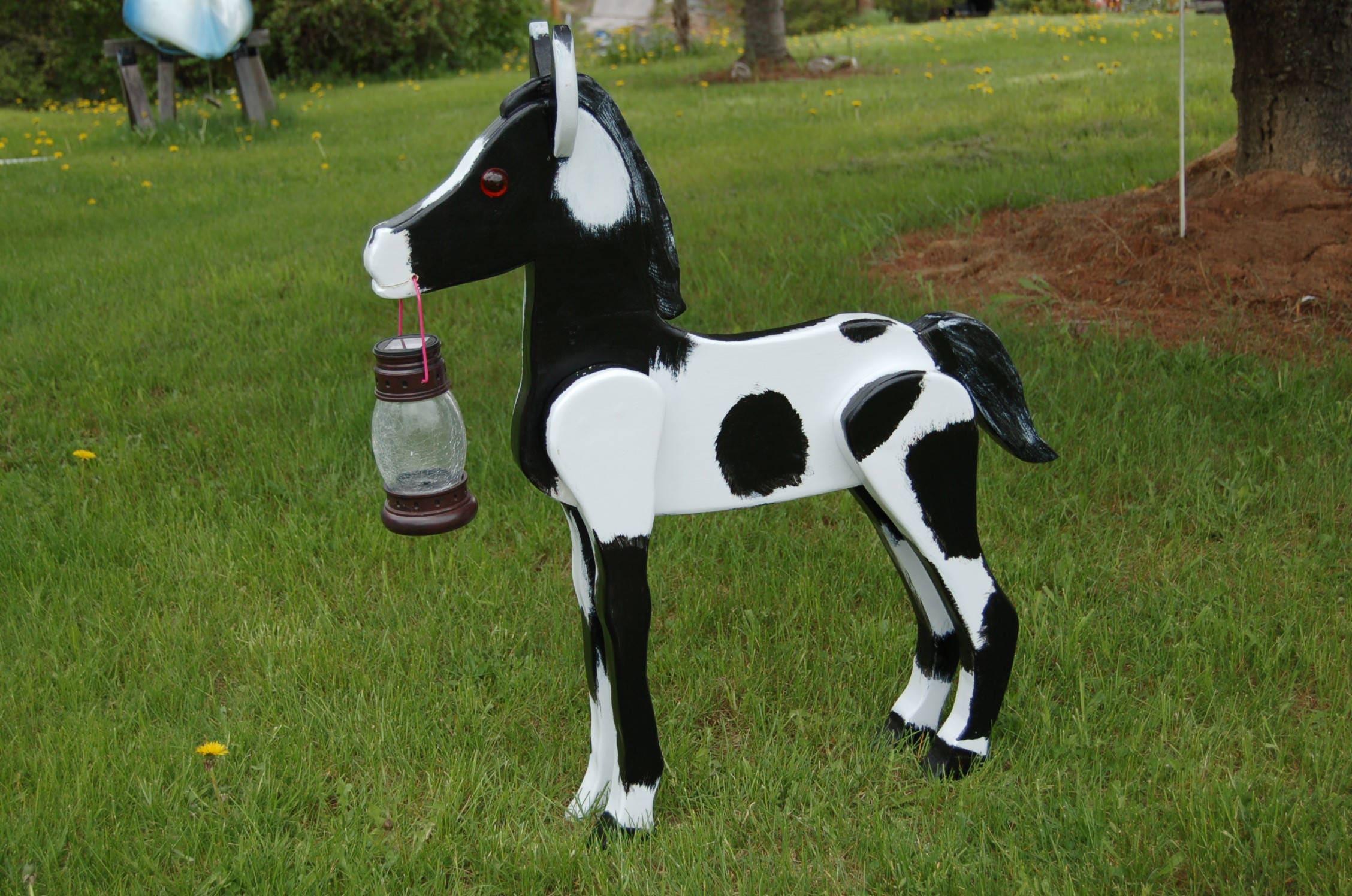 Horse Solar Light / Horse Baby Solar Light/ Horse Garden Ornament ...