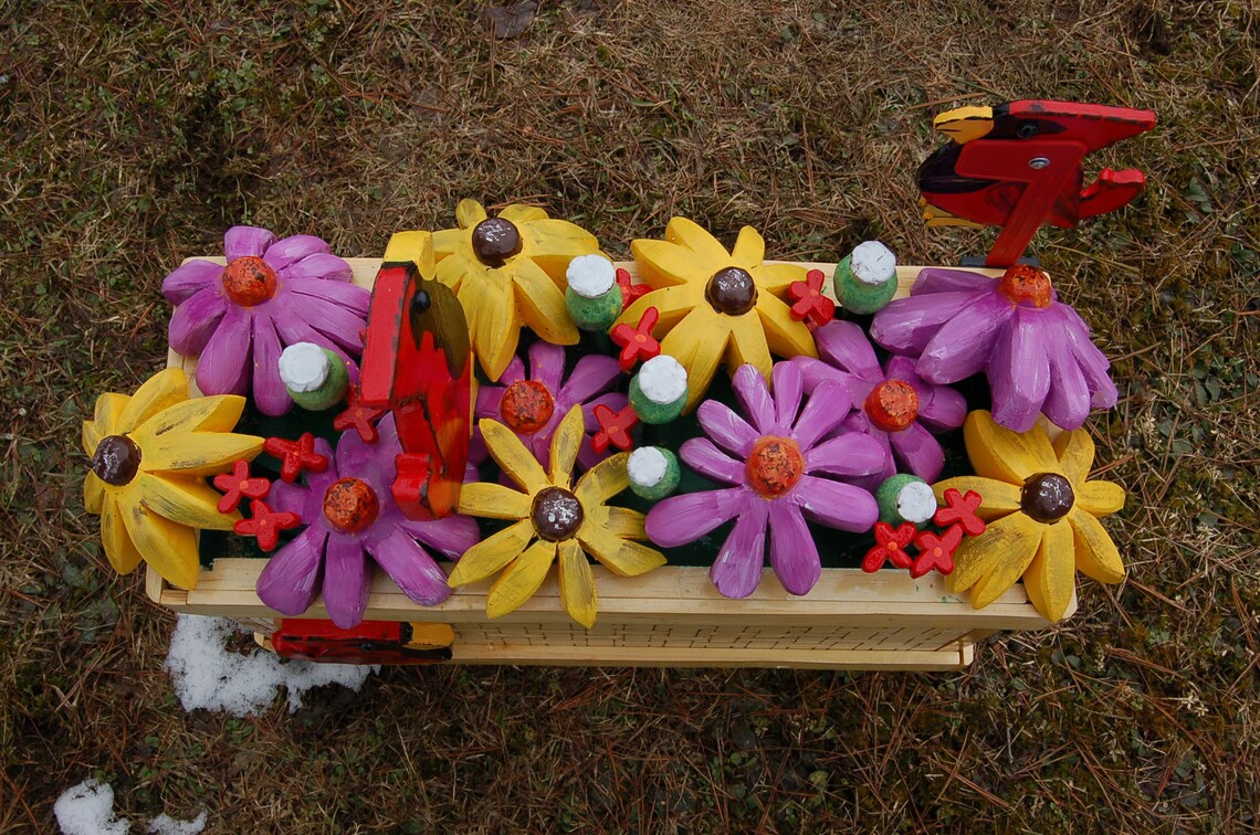 Wildflower Mailbox Bird Mailbox Wildflower Mail Box - Etsy