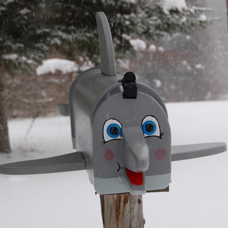 Dolphin Mailbox. Fish Mail Box, Water Life Mailbox, - Etsy
