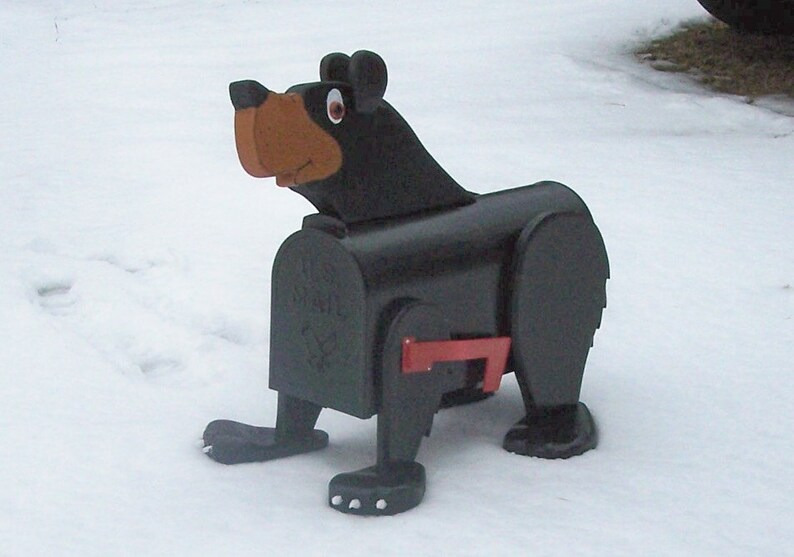 Black Bear Mail Box , Black Bear Mailbox , Pet Lover Gift, Wildlife ...