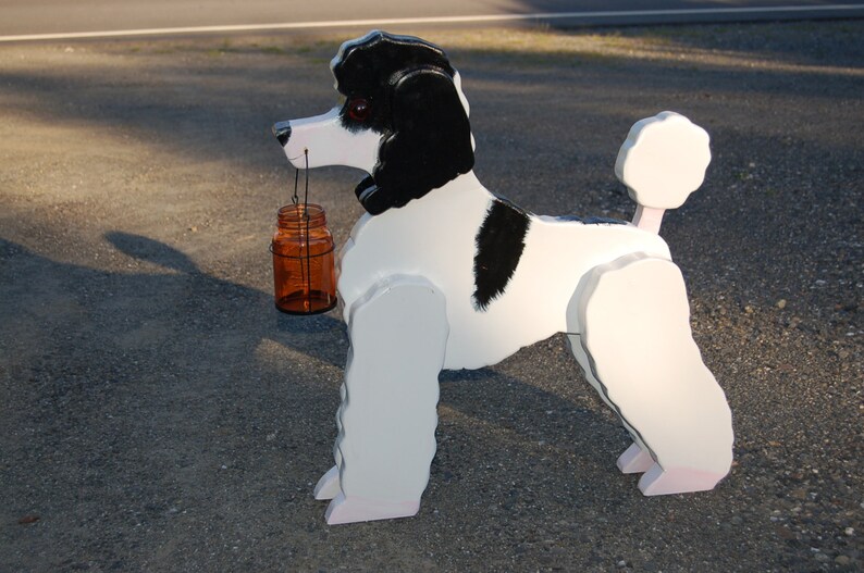 Poodle Dog Solar Lamp. Solar Lantern Lamp - Etsy