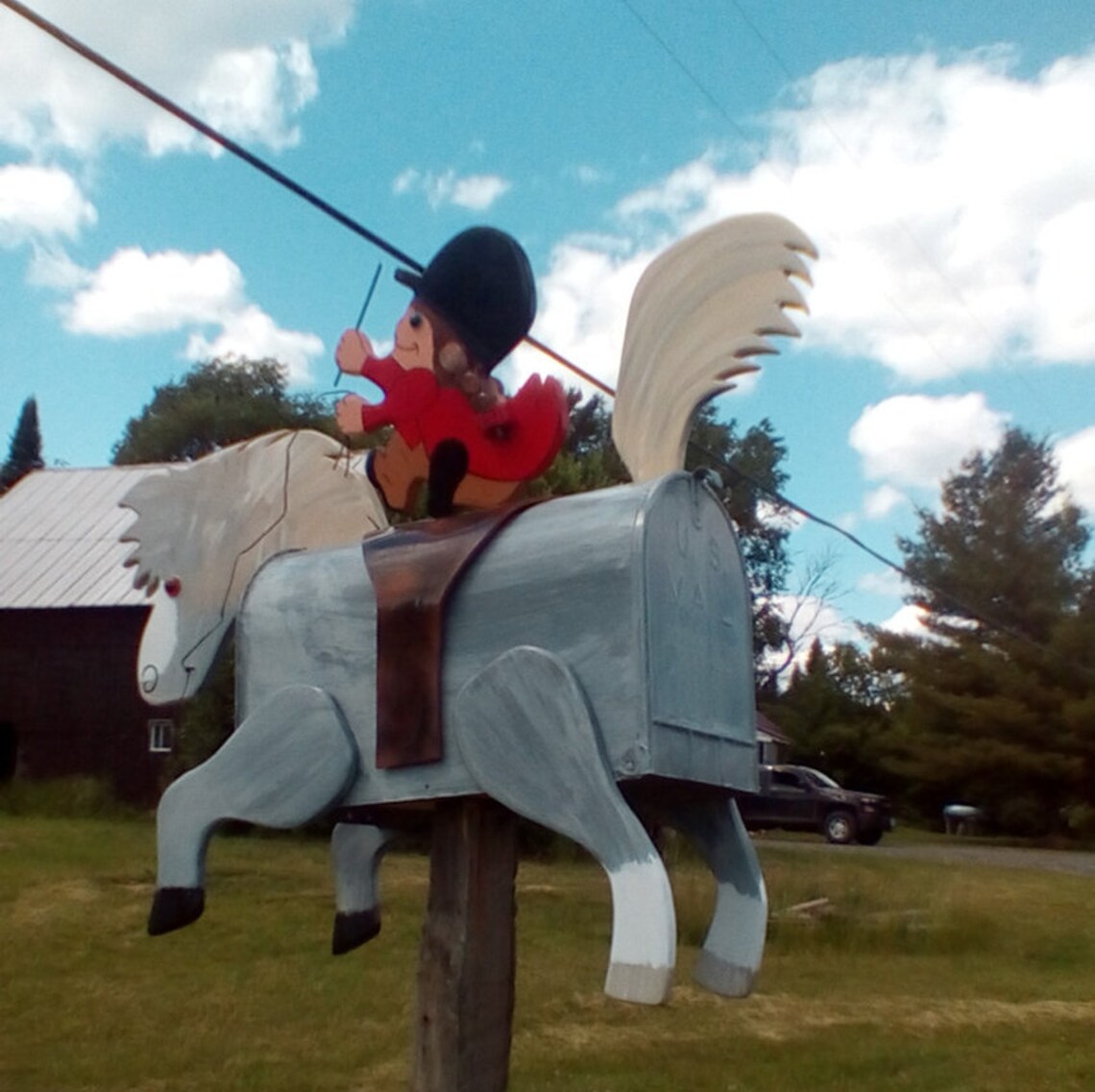 Jumbo Jumping Horse Hunting Custom Mailbox - Etsy