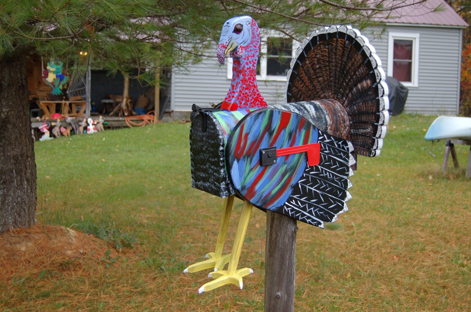 Wild Eastern Turkey Mailbox, Turkey Mailbox. - Etsy