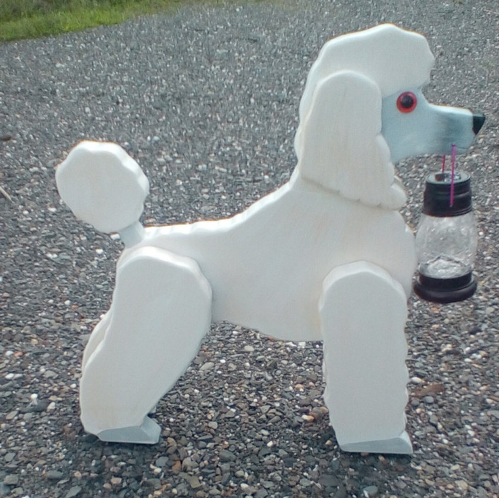 Poodle Dog Solar Light With Name Custom for Misti Lantz - Etsy