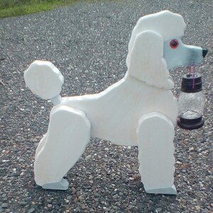 Poodle Dog Solar Light - With Name Custom for Misti Lantz - Etsy