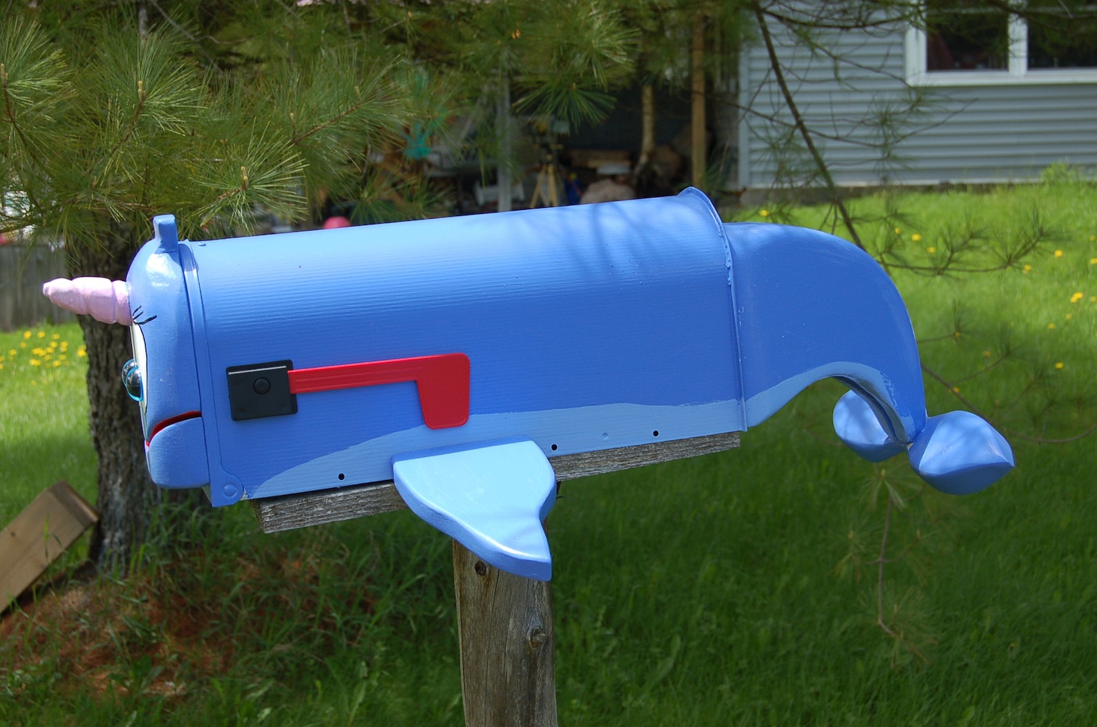 Narwhal Mail Box, Mystical Whale, Fish Mail Box, Water Life Mailbox ...