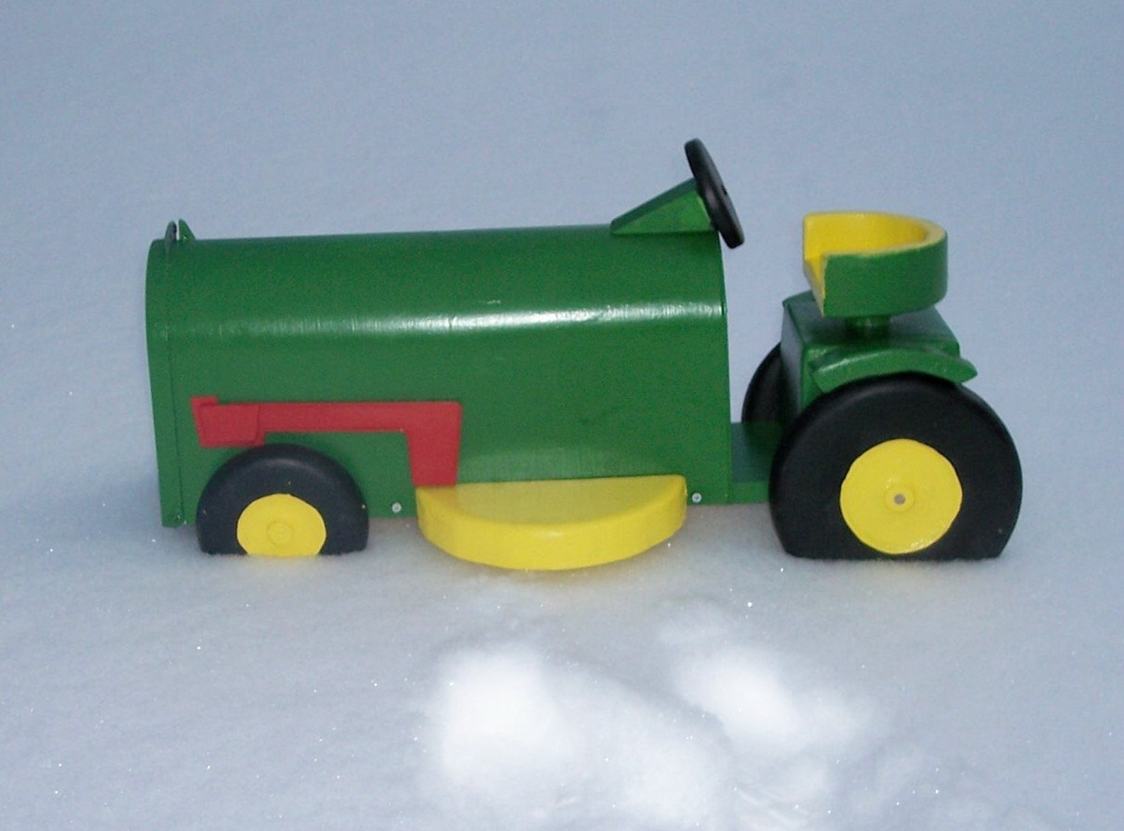 Custom Handmade Lawn Mower Tractor Mail Box With a Mower Deck - Etsy