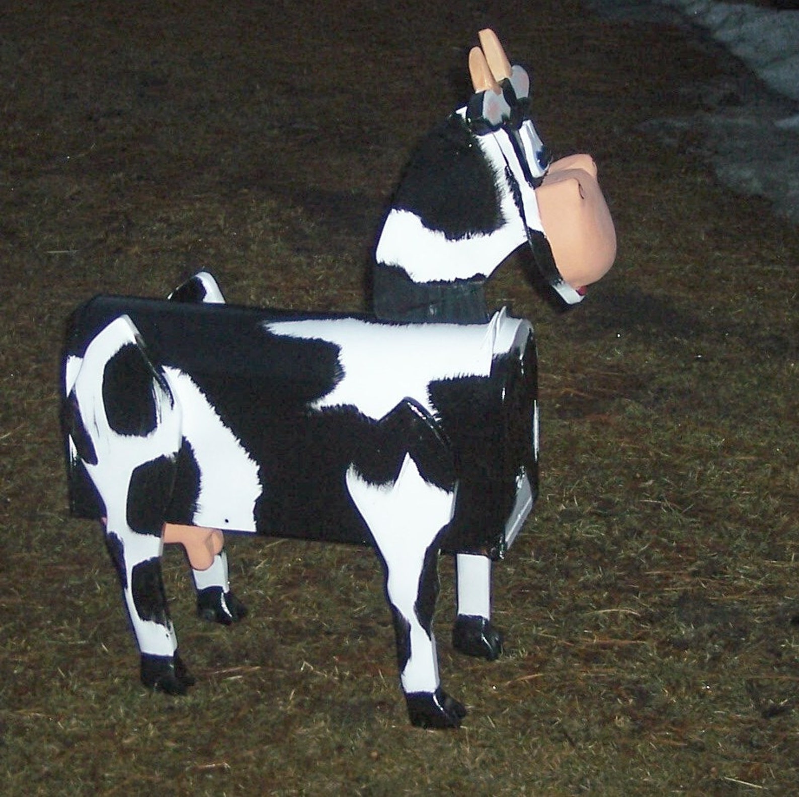 Cow Mailbox, Holstein Cow Mailbox, Bovine Mail Box, Custom Mailbox ...