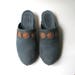 80s/90s Vintage Sporto Slate Blue Suede Wooden Clogs / Made in - Etsy