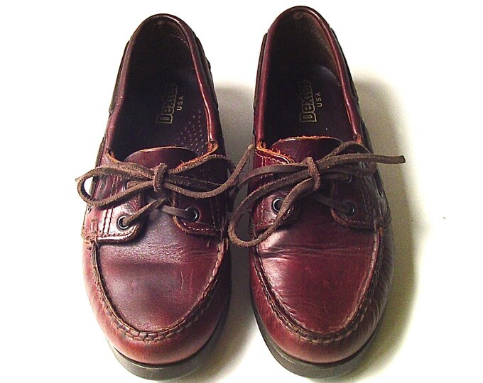 Vintage Mahogany Brown Dexter Docksiders - Etsy