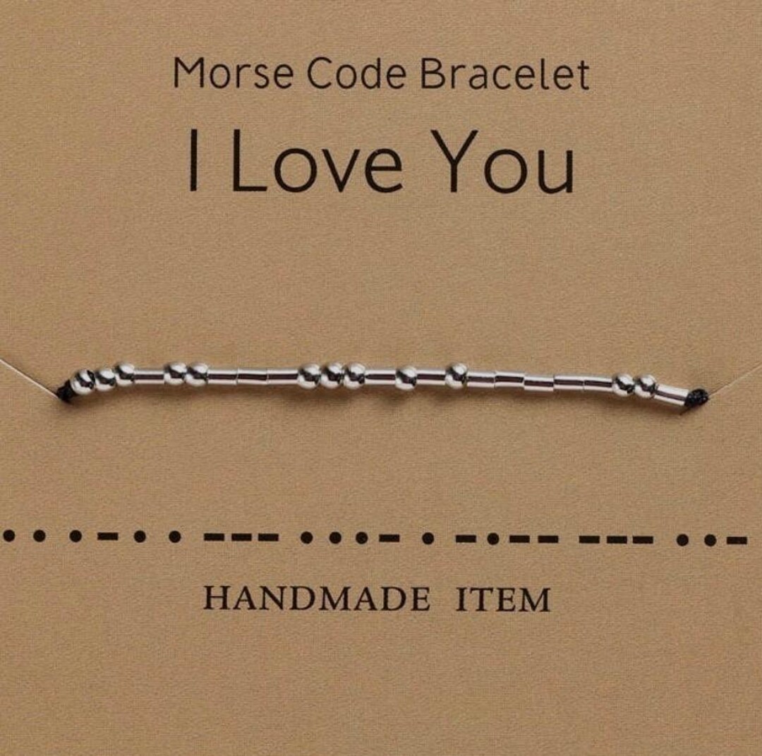 Custom Morse Code Braclet - Etsy