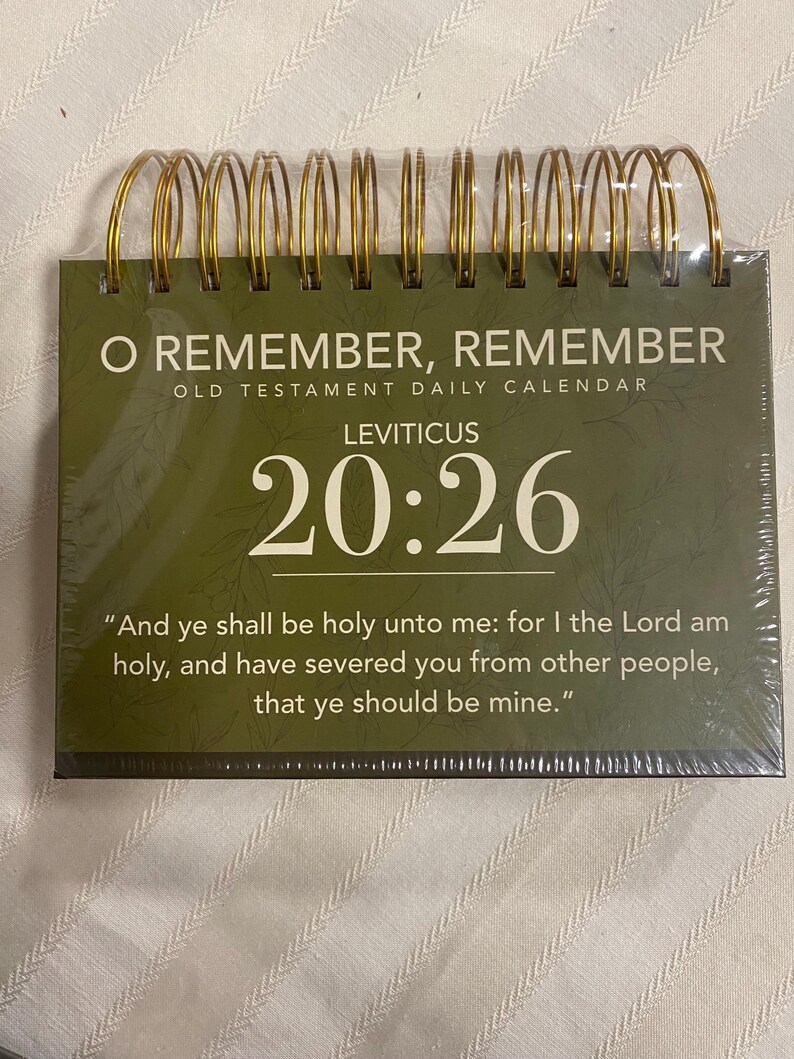 2026 Old Testament Daily Calendar ~~ the Scripture IS THE DATE ! - Etsy