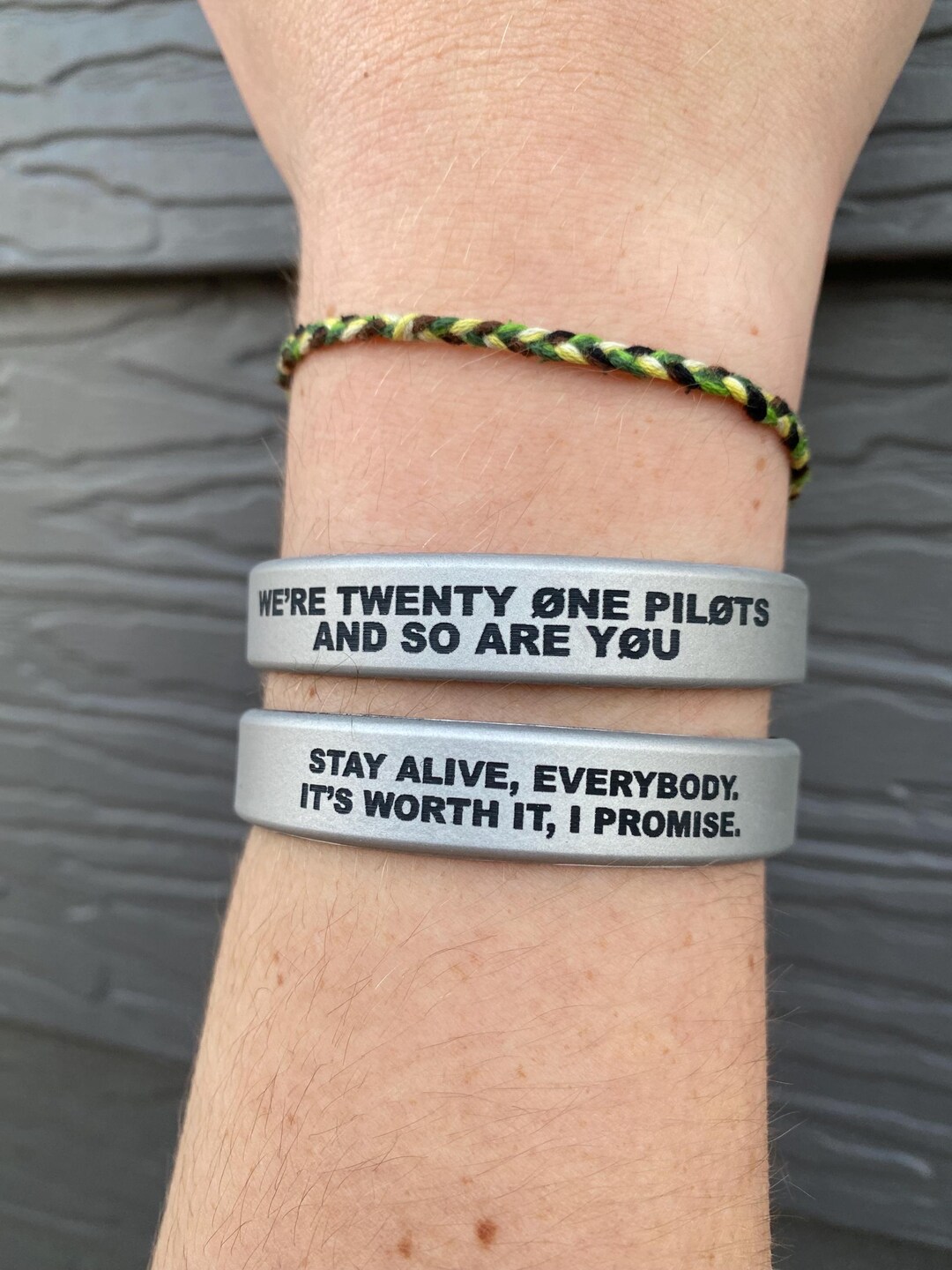 Tyler Joseph Quotes Bracelet, “we’re Twenty øne Piløts and so Are Yøu ...
