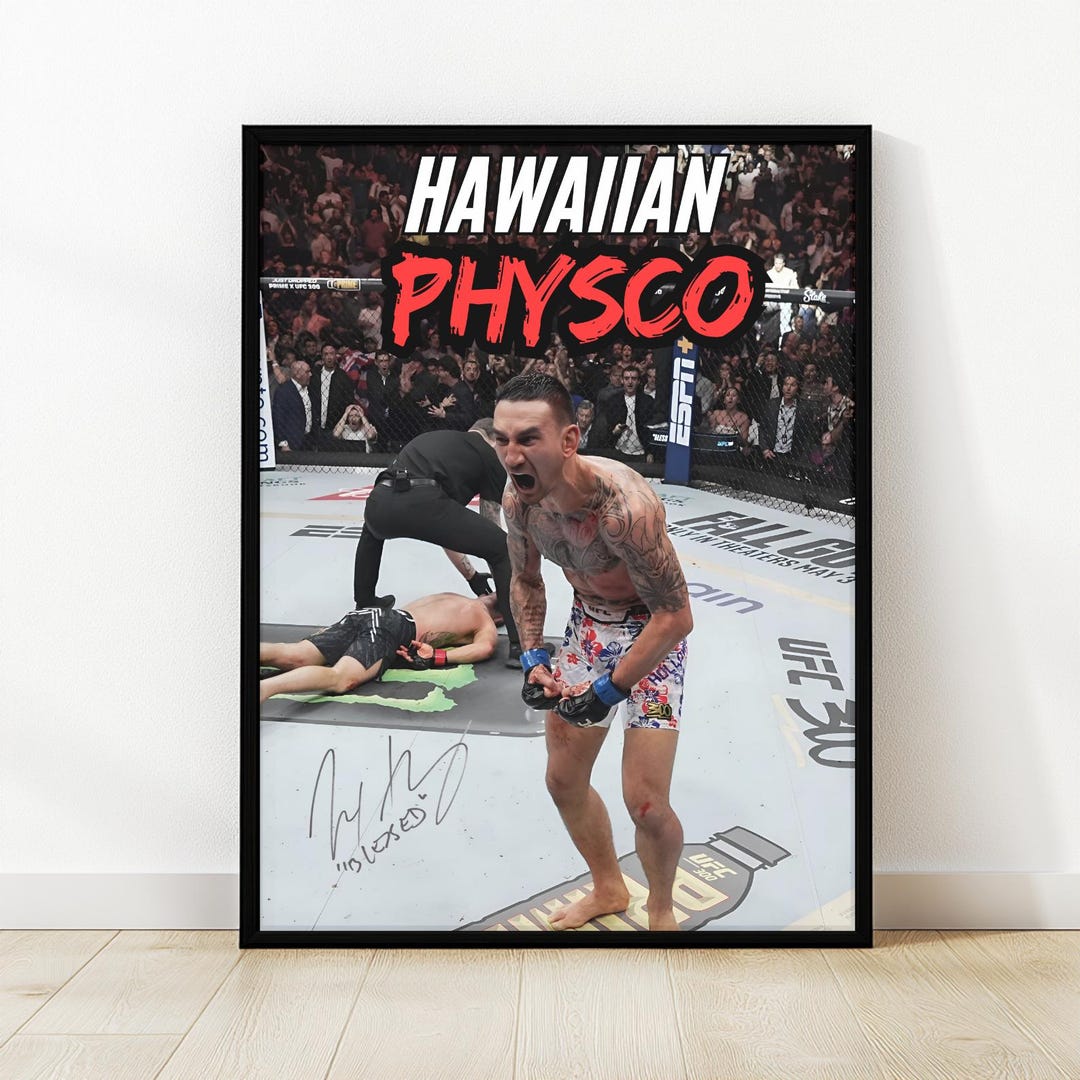 Max Blessed Holloway Poster, UFC Poster, MMA Poster, Fighter Motivation ...