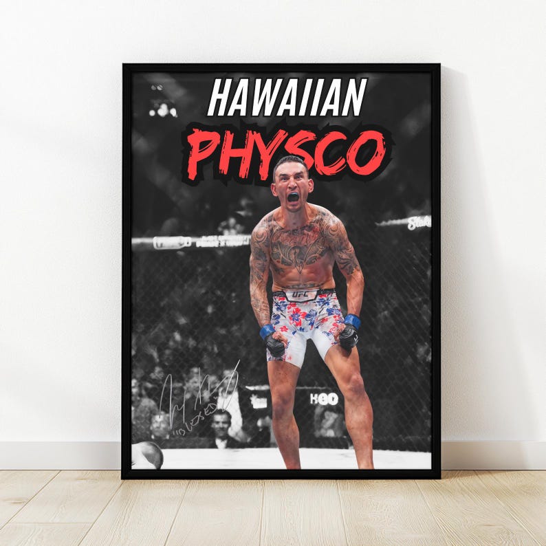 Max Blessed Holloway Poster, UFC Poster, MMA Poster, Fighter Motivation ...