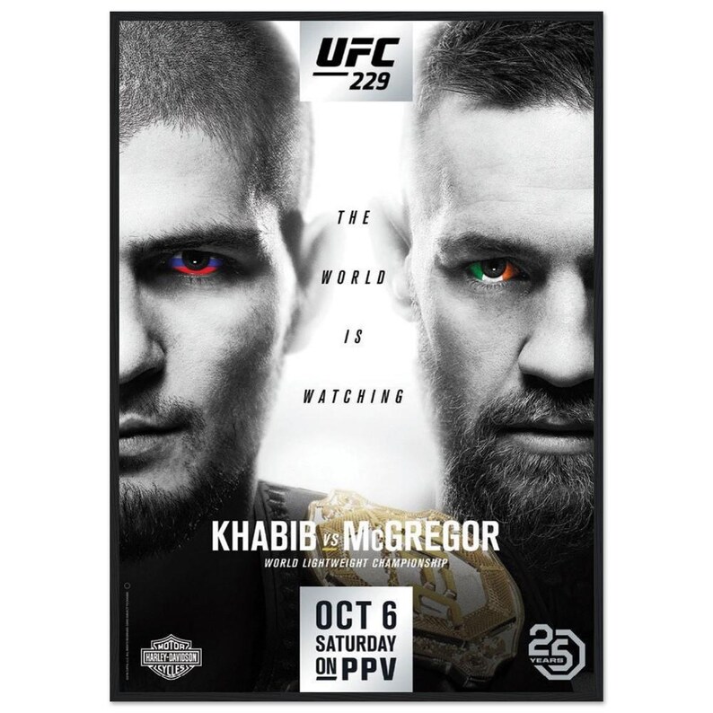 UFC 229 Poster - Khabib Vs Mcgregor MMA Art - Etsy