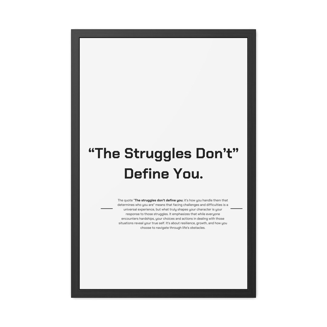 Motivational Print Inspiration Wall Art the Struggles Dont Define You ...