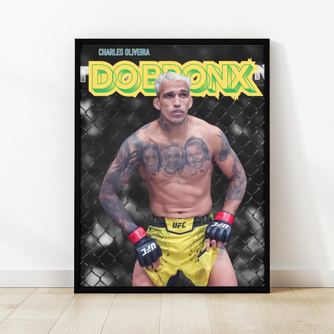 Charles Dobronx Oliveira UFC Poster | MMA Art Print | Fight Night Decor ...