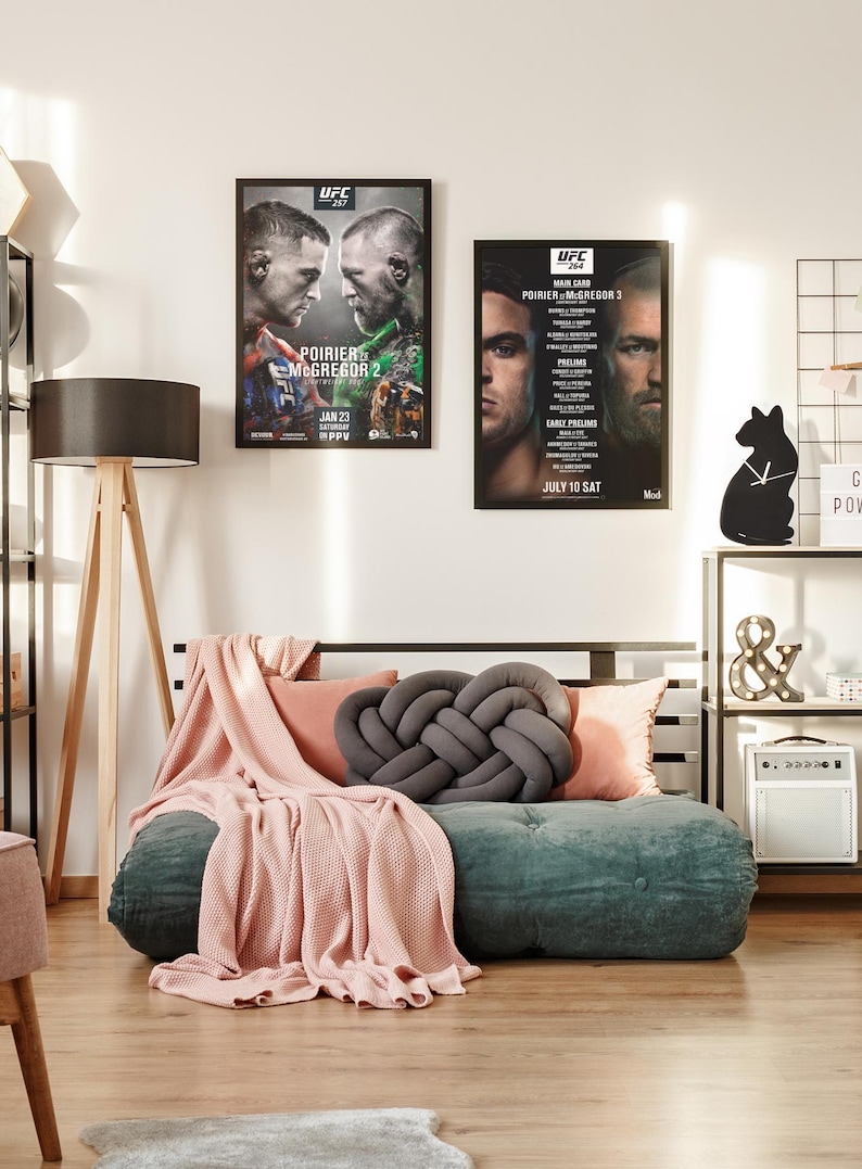 UFC 257 Poster - Poirier Vs Mcgregor II Main Event - Premium MMA Wall ...