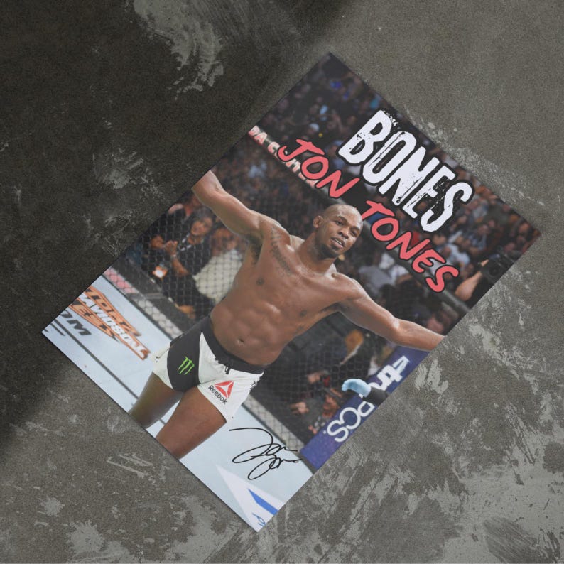 Jon Jones UFC Champion Poster: MMA Fight Night Art - Etsy